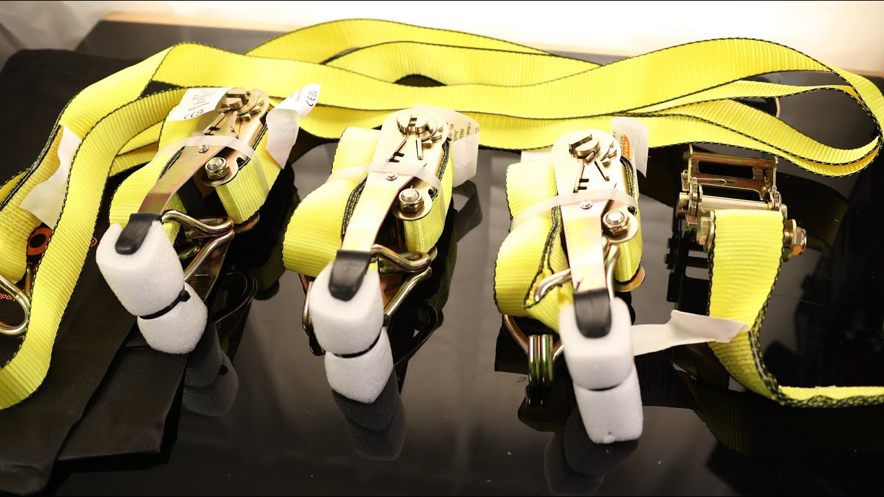 VEVOR Ratchet Tie Down Straps (4PK), 5000lbs Breaking Strength 2''×15' Heavy Duty Tie Down Straps