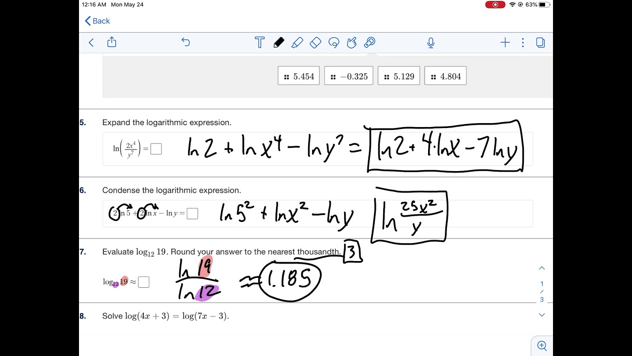 Algebra 2 Ch. 6 Practice Test