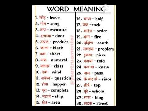 Simple words meaning for beginners in Marathi to English|English speaking practice|Marathi English