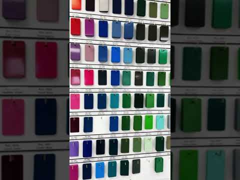 Crosslink Paints New RAL Color Sample Wall