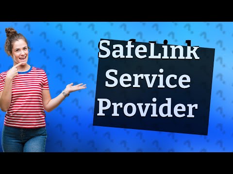 Who is the service provider for SafeLink?