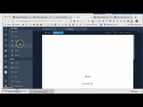 Tutorial#3 - Exporting on WriterDuet