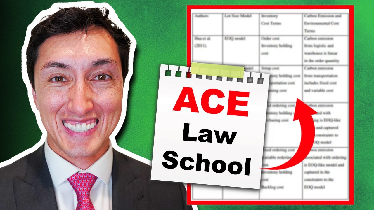 How to Outline to Ace Law School