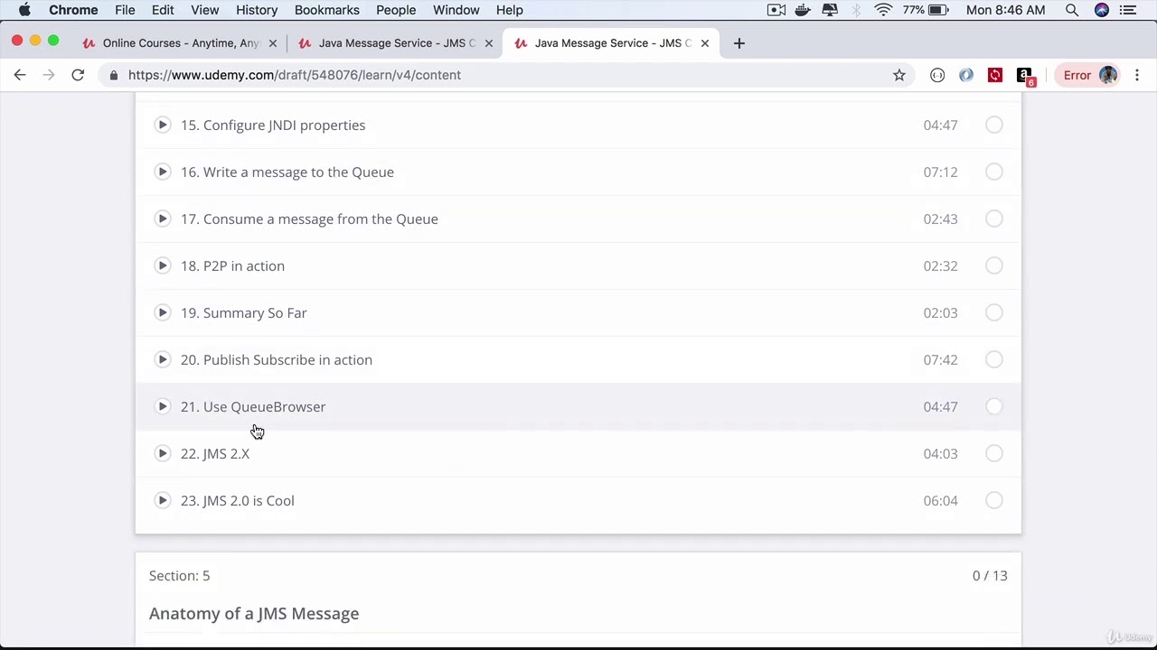 Java Message Service - JMS Fundamentals - learn Java