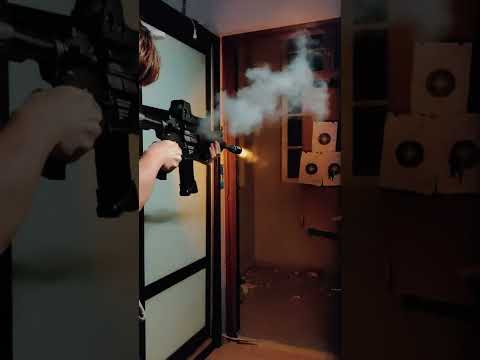 WE HK416 GBB shooting with tracer unit #airsoft