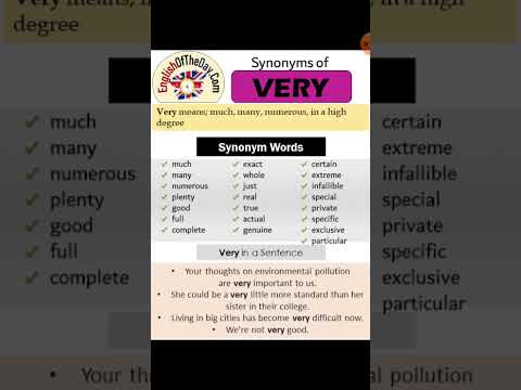 Synonyms of VERY ll IELTS vocabulary