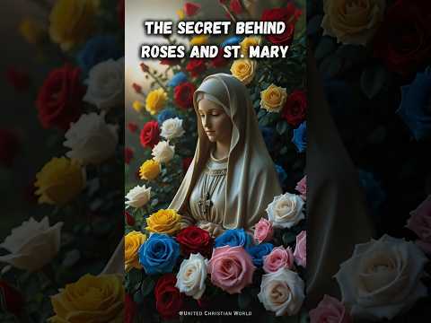 The Secret Behind Roses and St. Mary | #rosary #stmary #prayer #mothermary #jesus #shorts