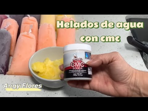 Helados base de agua utilizando cmc