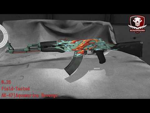 AK-47 | Aquamarine Revenge - Wear and Float