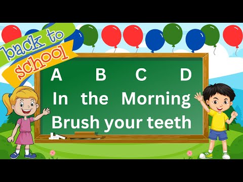 ABCD In the Morning Brush your Teeth I Abcd Song I Abcd Rhymes I Abcd Nursery Rhymes I Abcd chant