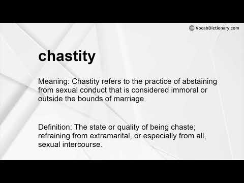 chastity Meaning
