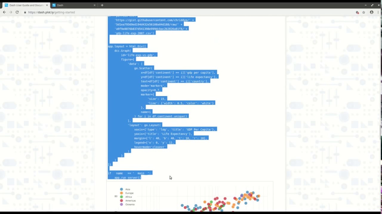 Plotly Dash-Python Framework for Building Applications-Fourth Example App