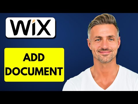 How To Add A Document To Wix Website - 2025