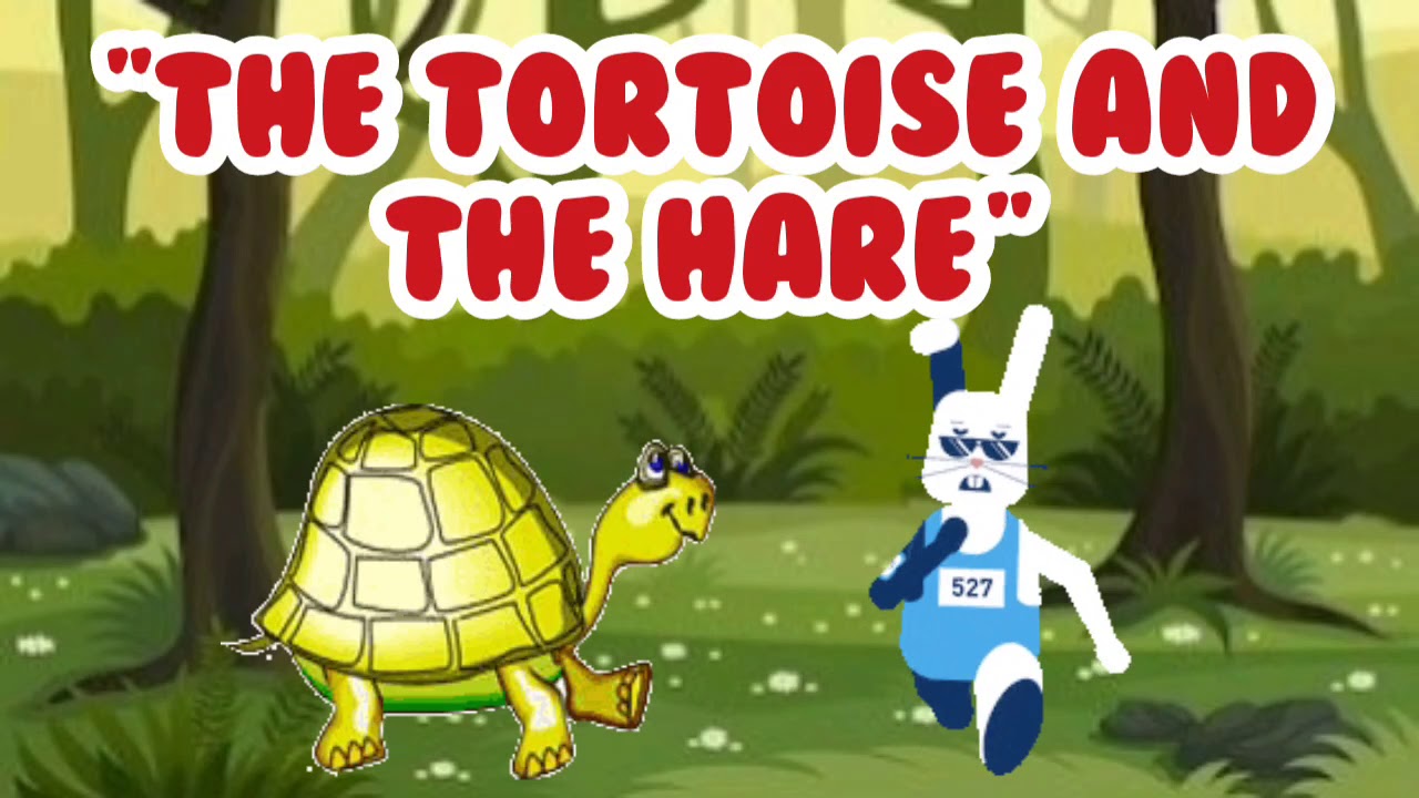 The tortoise and the hare - La tortuga y la liebre. Short story