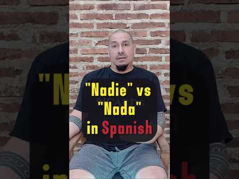 Spanish Teaching: Spanish Tutoring "Nadie vs Nada in Spanish" #spanishlanguage #learningspanish