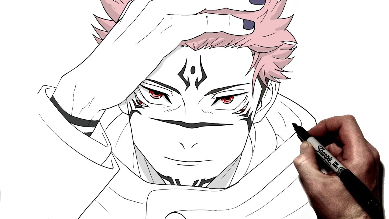 How To Draw Sukuna Jujutsu Kaisen Ryomen Sukuna Easy Step By Step ...