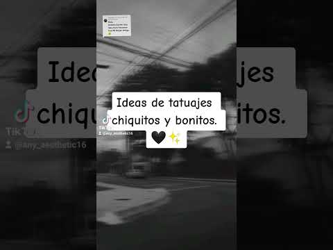 Ideas de tatuajes chiquitos y bonitos. 🖤✨