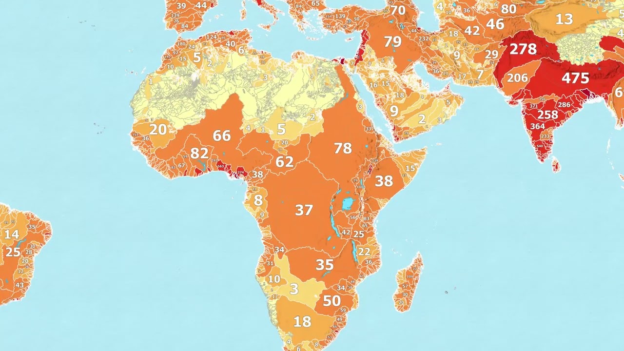 River Basins Reimagined: A Global Population Density Map