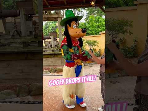 Whoops! Goofy DROPS everything!