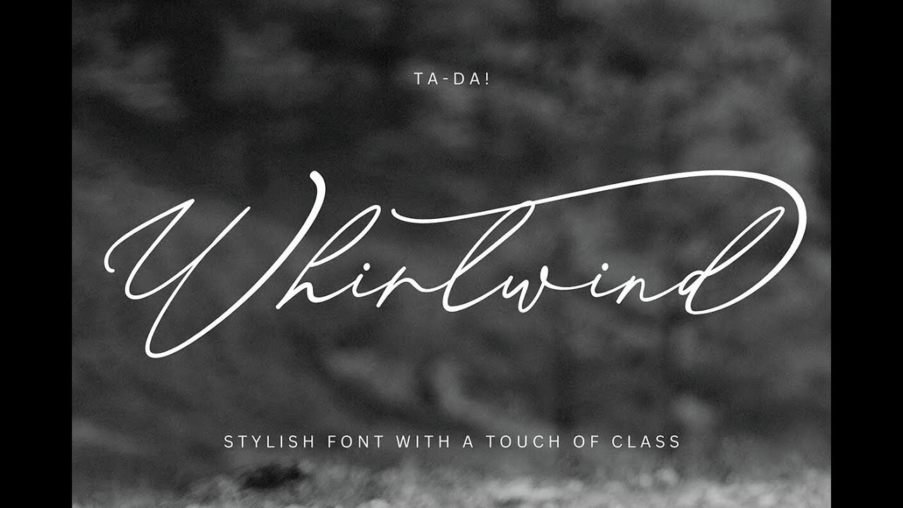 Whirlwind Font Download