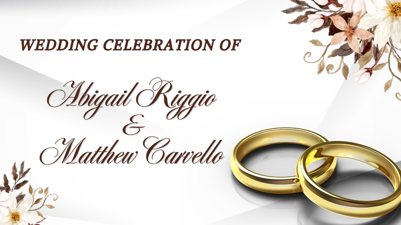 Wedding Celebration of Abigail Riggio & Matthew Carvello // 3:30pm // May 15, 2026