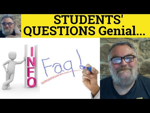 🔵 Students Questions - Genial - Somehow - Kind of - Genial Meaning - Somehow Explained - Kind Of