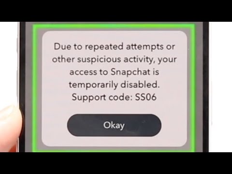 How To FIX Snapchat Error Code SS06! (2025)