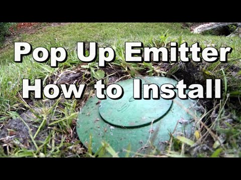 How to Install POP UP EMITTER - 3 Ways - 2 kinds of pipe - Best Outflow for Yard Drainage
