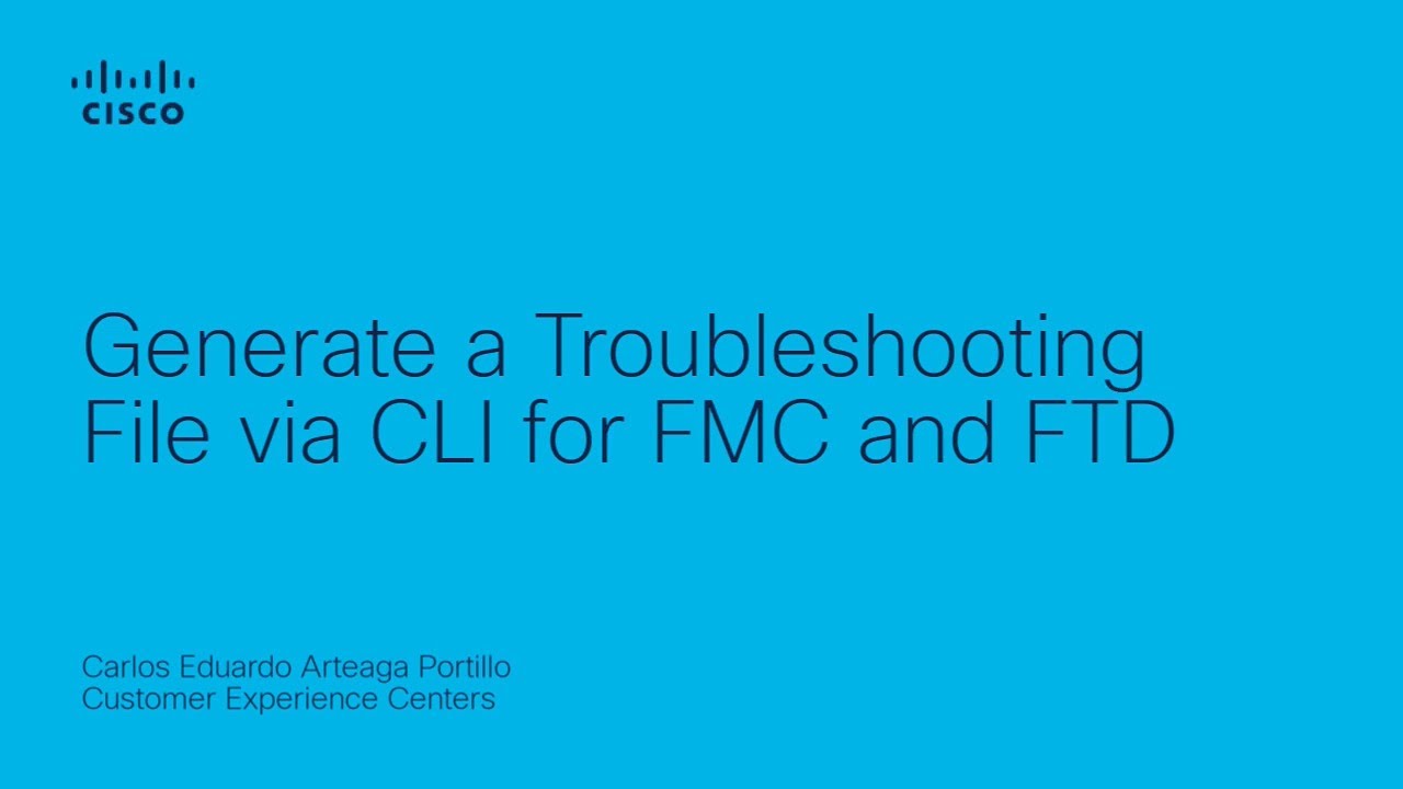 How to Generate a Troubleshooting File via CLI for Cisco FMC and FTD | Diagnostic Commands Guide