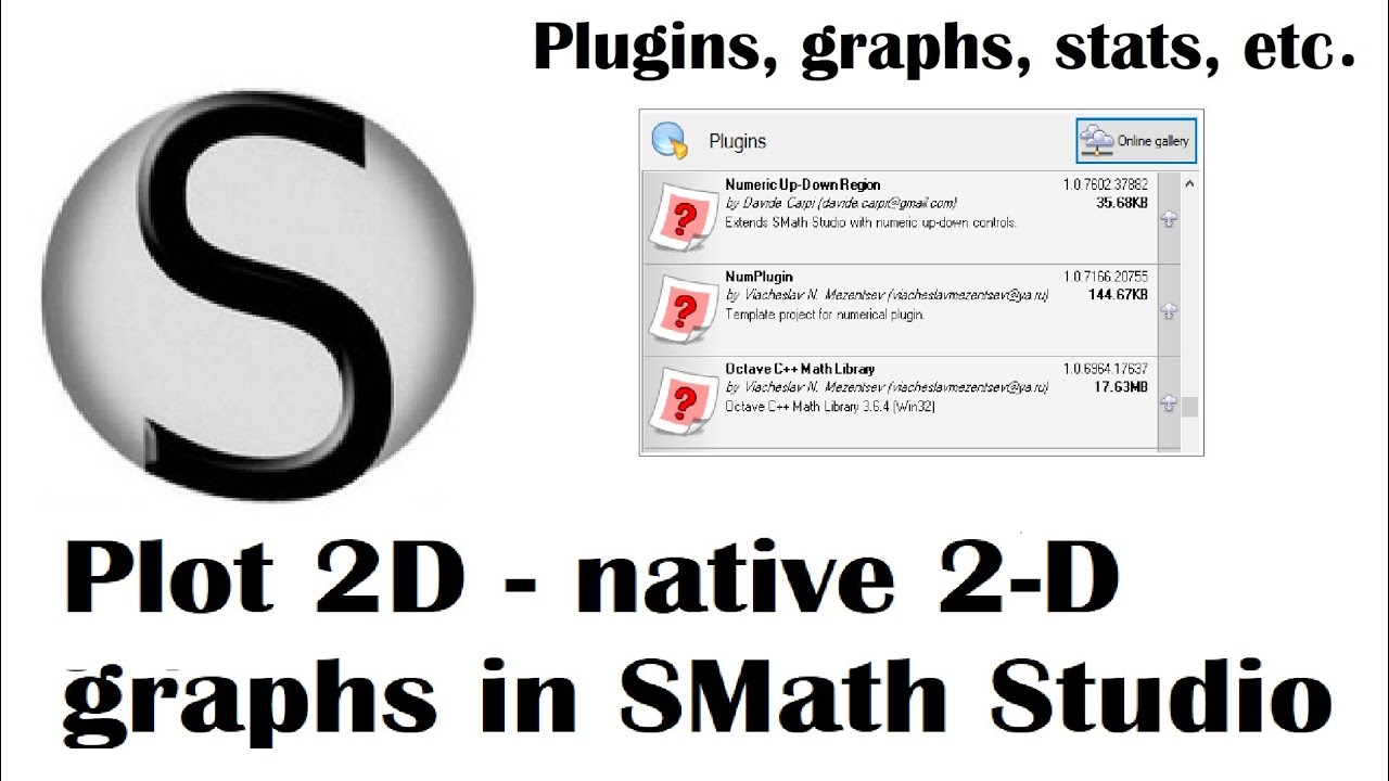 5.3 Native SMath Studio 2-D plots with Plot2D