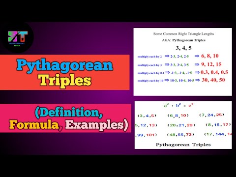 Pythagorean Triples(Definition, Formula,List and Examples)