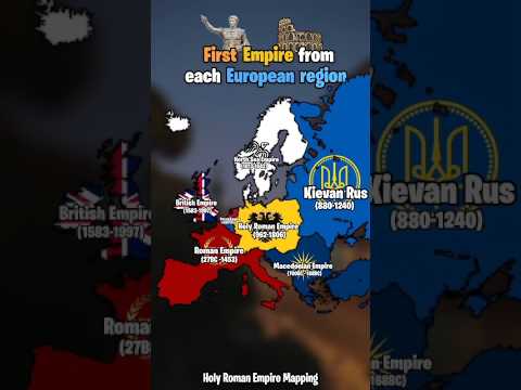 First empire from each european region |#mapping #geography #europe #history #map #countries