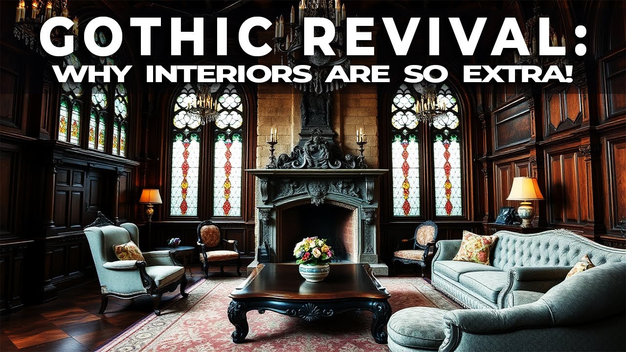 Why Gothic Revival Interiors Are So Extra!