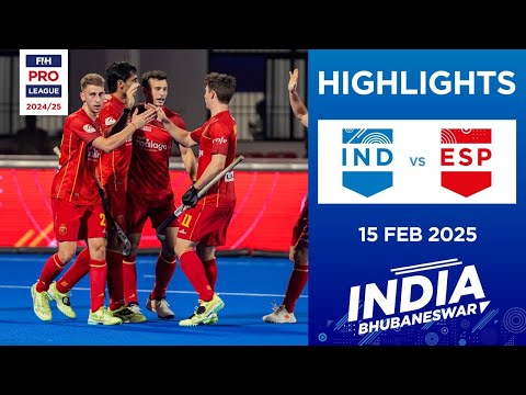 FIH Hockey Pro League 2024-25 Highlights: India vs Spain (M) | Match 1