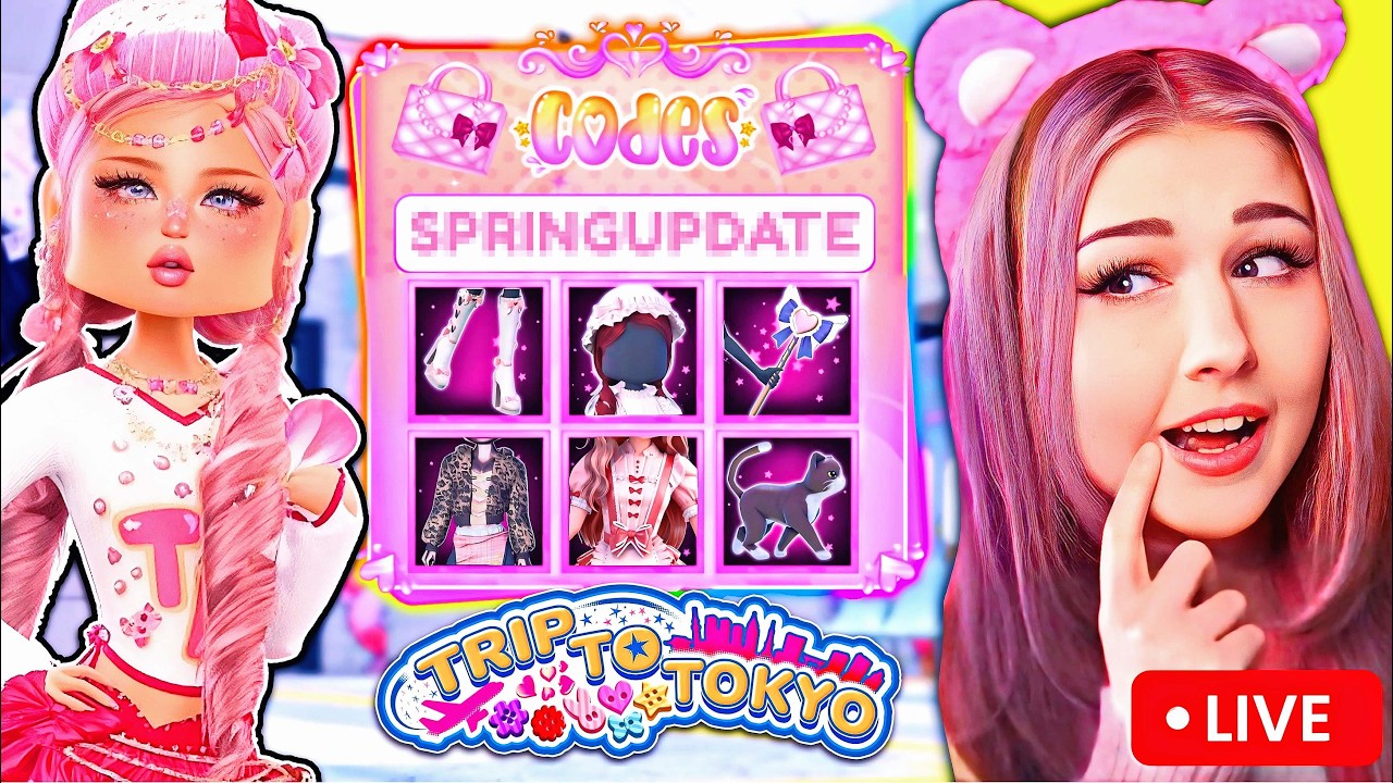 [🌷 SPRING TOKYO UPDATE] Showing All ITEMS, Secrets, NEW MAP & More! | ROBLOX Dress to Impress