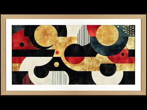 Sophisticated Geometric Pattern, Vintage Boho Painting | Frame TV Art Screensaver
