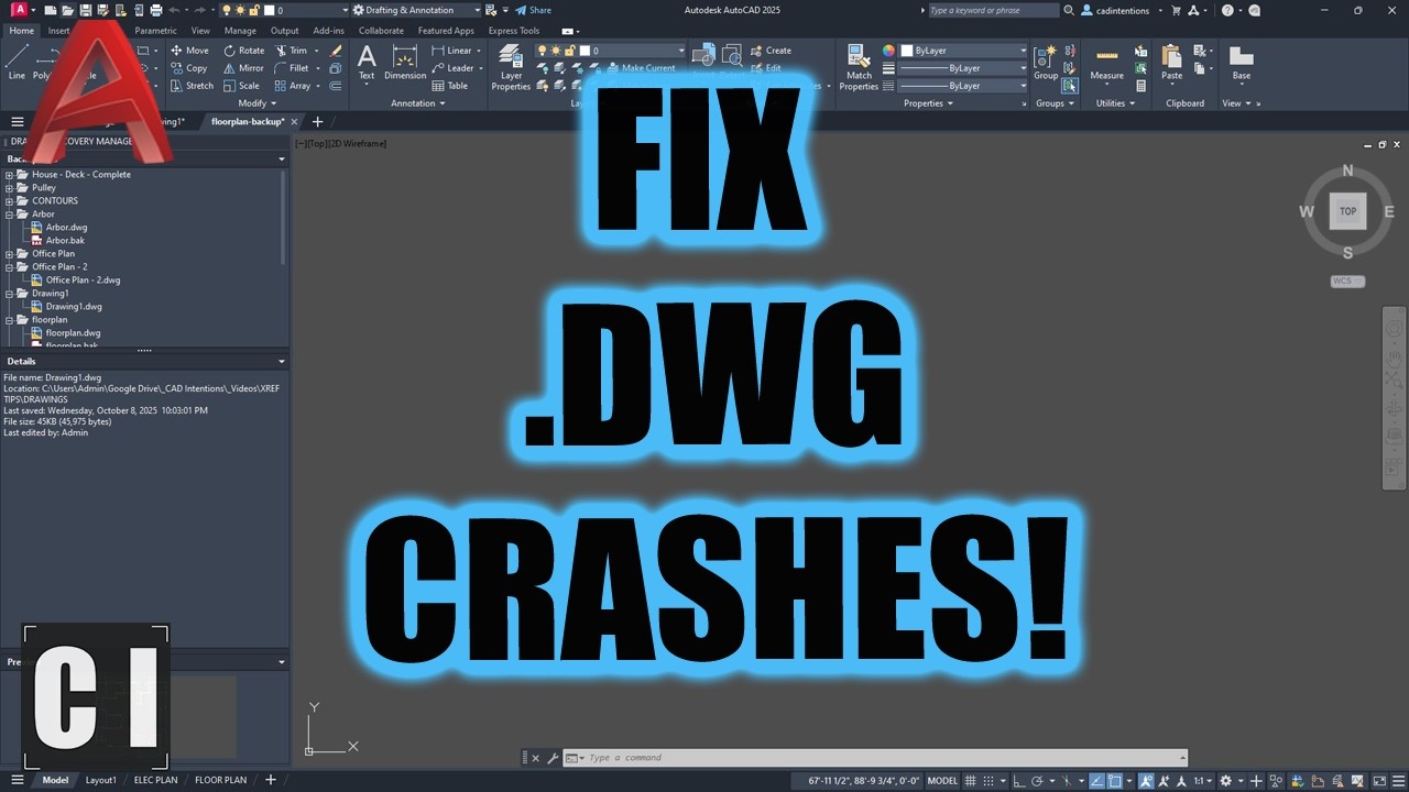 AutoCAD Crashed? Do THIS Immediately!