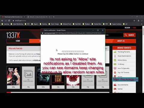 All Domains of 1337x Torrent site infected with Malware