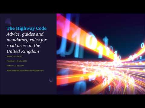 UK Highway Code Audiobook 2022