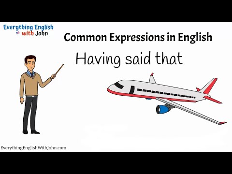 Having Said That: Common Expressions Daily Use #englishvocabulary