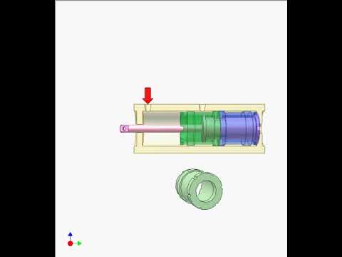 Hydraulic Cylinder Working Animation