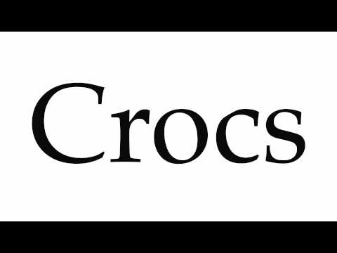 How to Pronounce Crocs