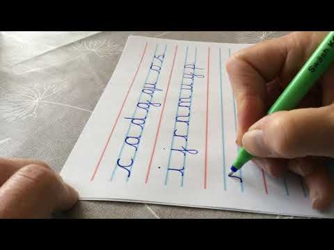 The Education Pitstop cursive letter groups and formation