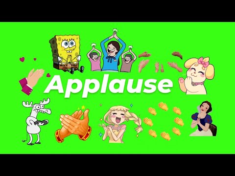 Animated Clapping GIF Green Screen Pack (Free Download)