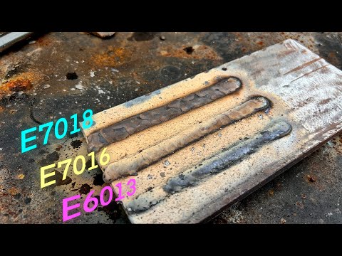 Electrode welding E6013 vs E7016 vs E7018 that you should know