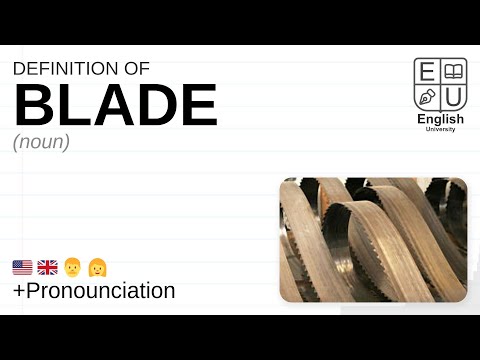 BLADE meaning, definition & pronunciation | What is BLADE? | How to say BLADE