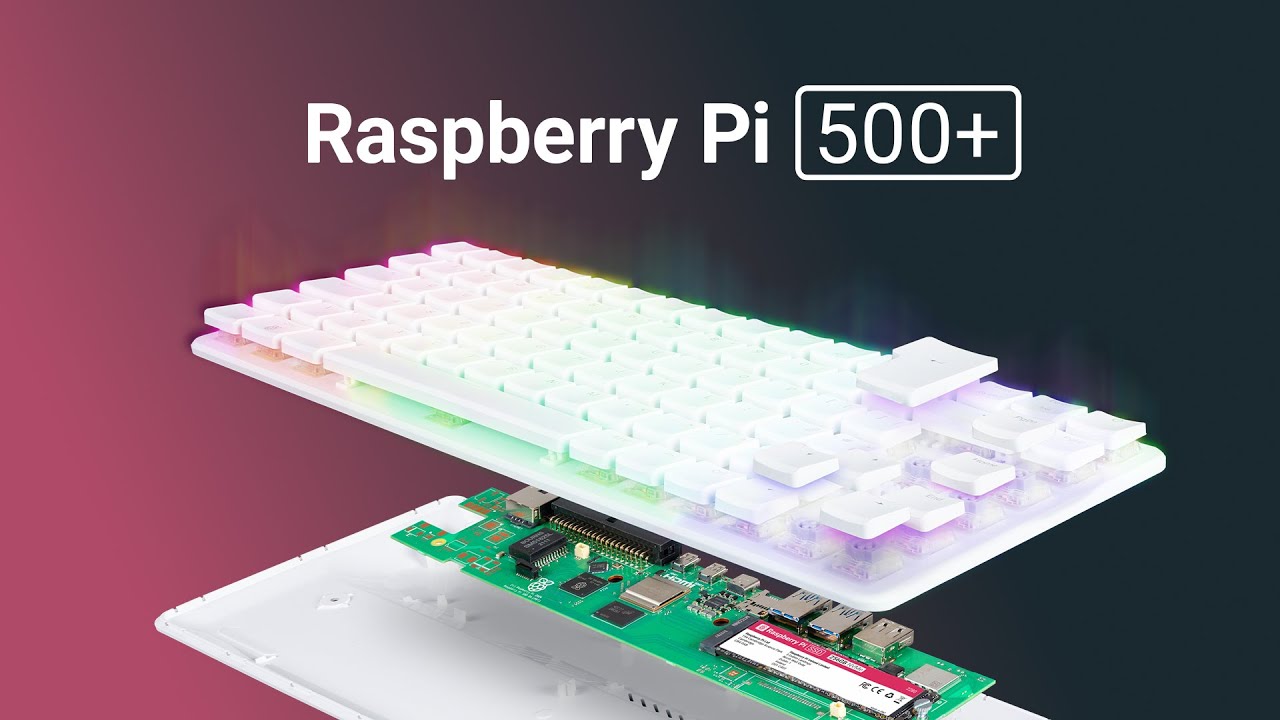Raspberry Pi 500+ Keyboard Computer and Kit
