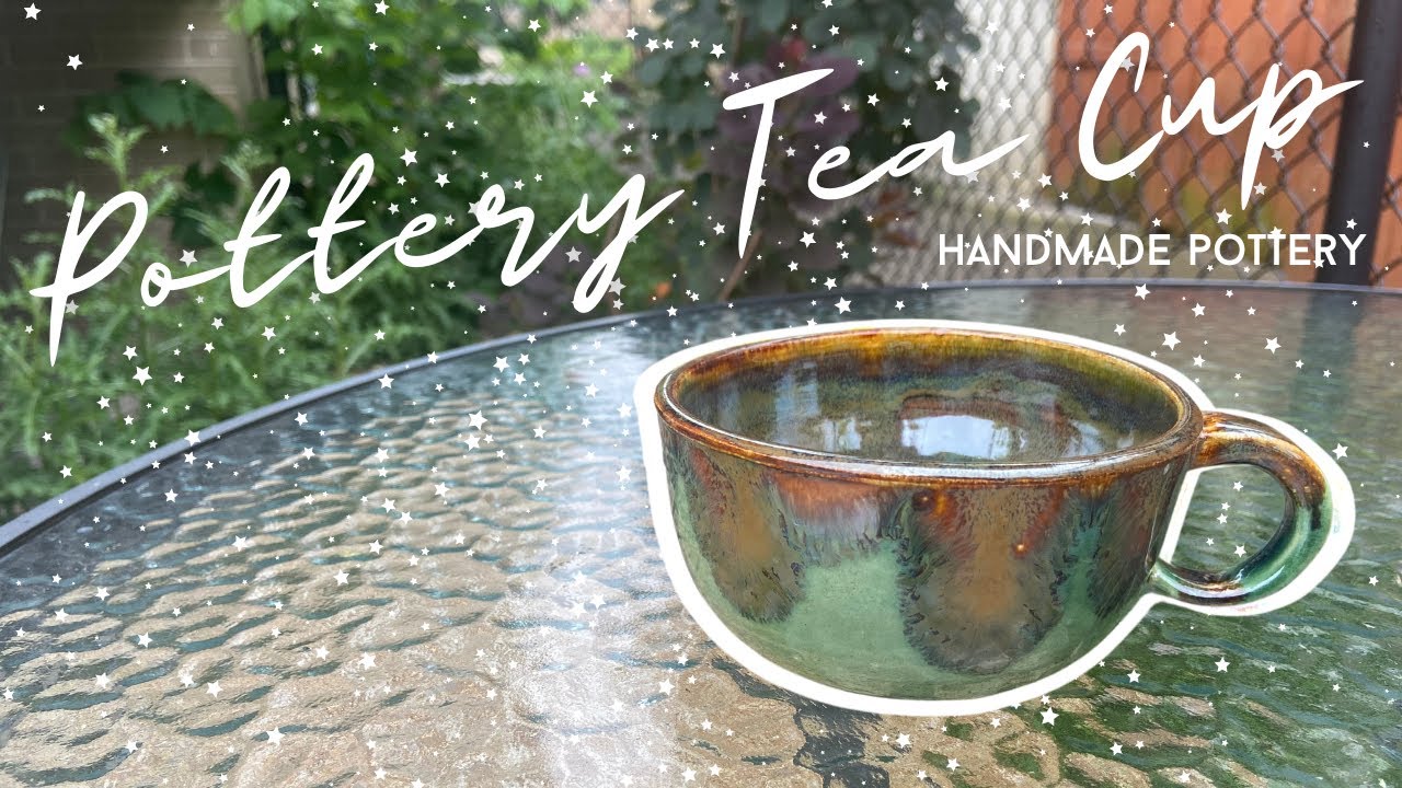 Making a Drip Glaze Tea Cup on the Pottery Wheel | Pottery by Sara