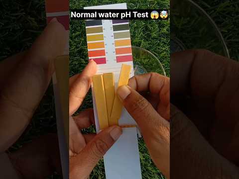 Normal water pH Test✨ 😱🤯#shorts #youtubeshorts #subscribe