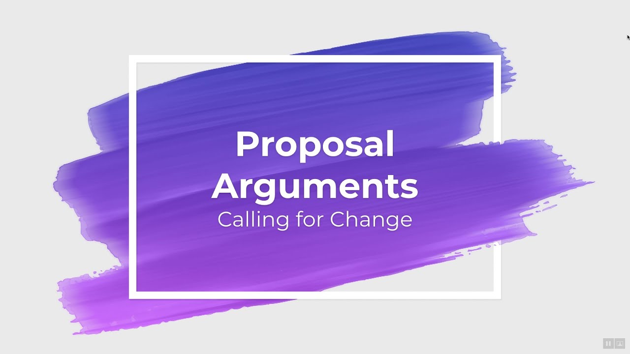 Proposal Arguments